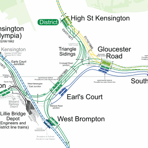 Detailled London transport map (track, depot, ...)