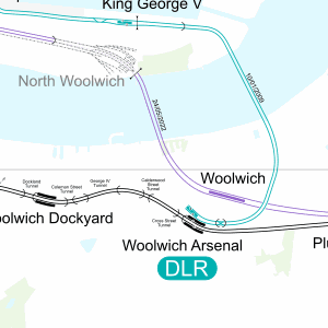 Detailled London transport map (track, depot, ...)